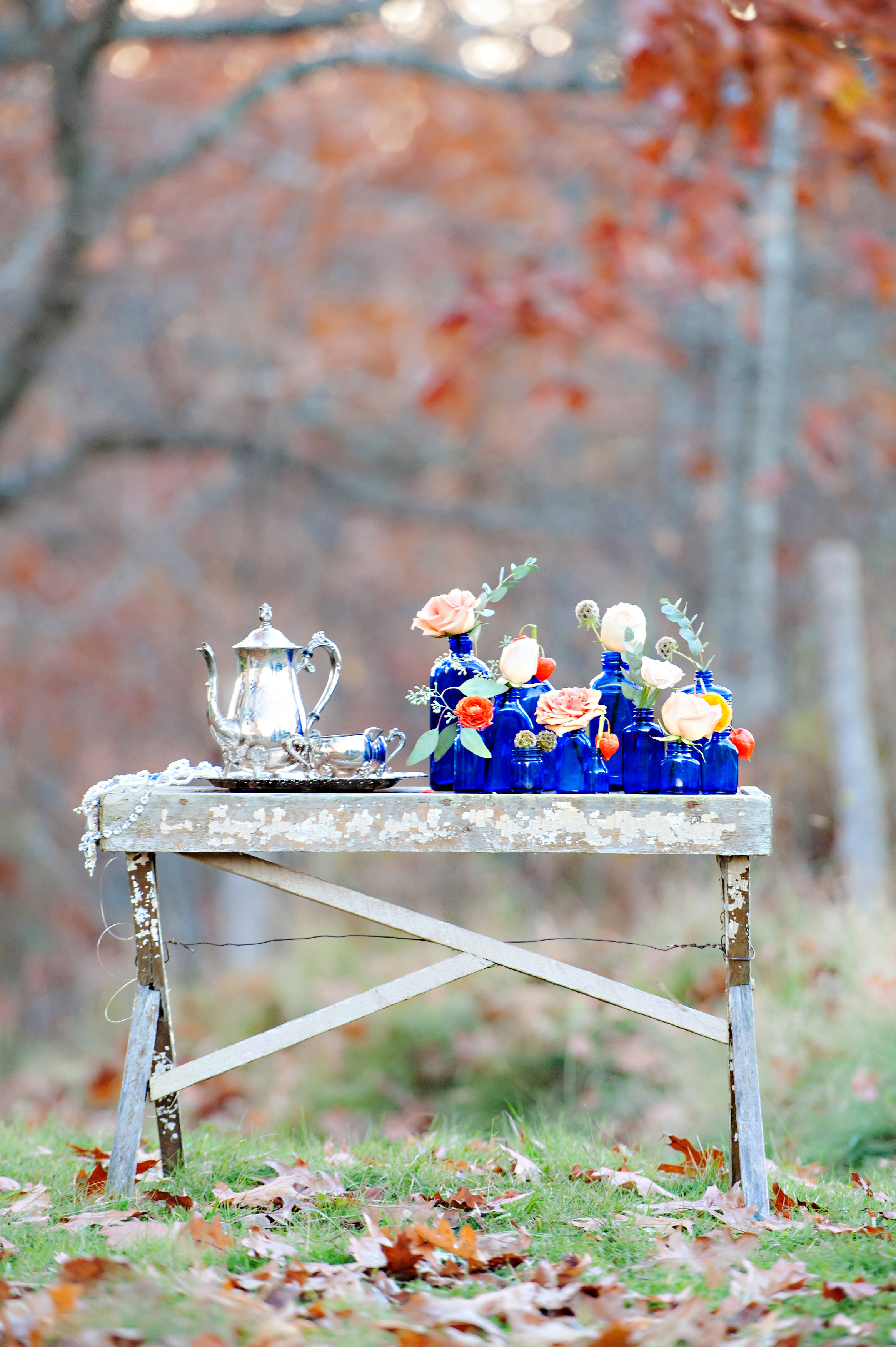 Fall Wedding Inspiration – Blue Willow – Something Borrowed Vintage Rentals