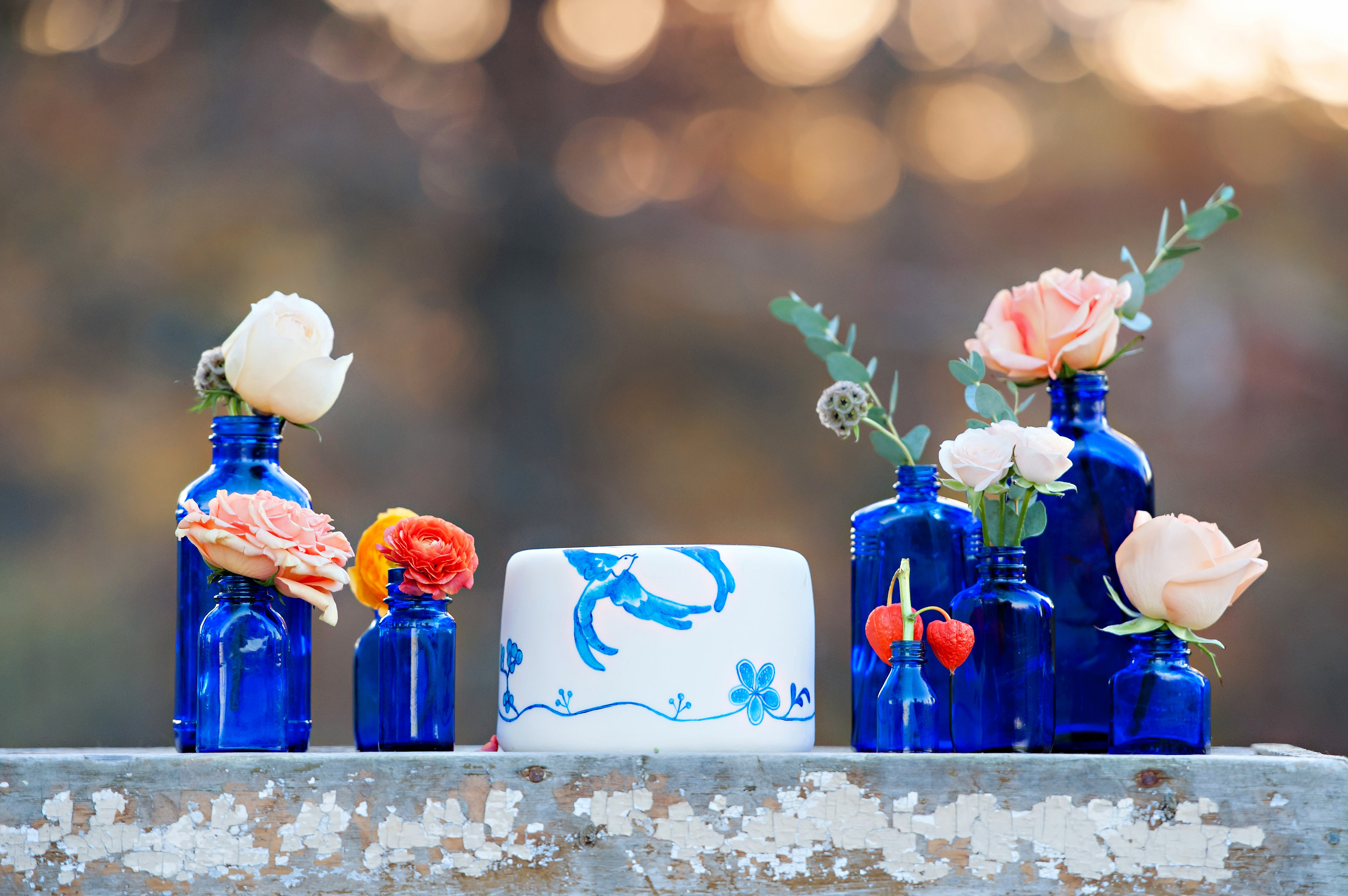 Fall Wedding Inspiration – Blue Willow – Something Borrowed Vintage Rentals